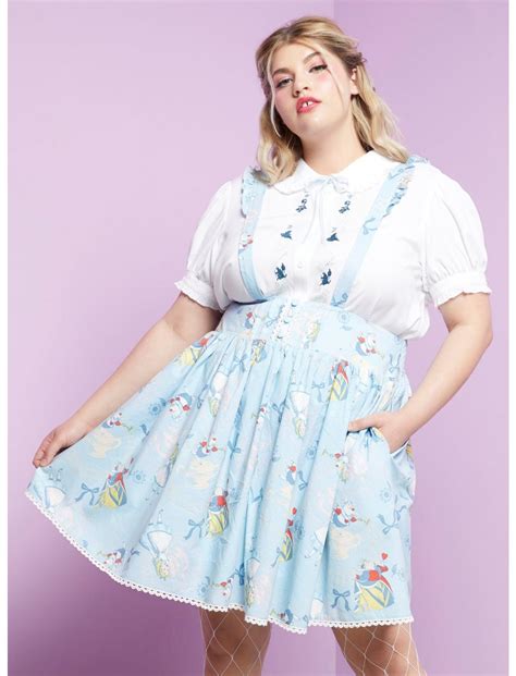 Disney Alice In Wonderland Frilly Suspender Skirt Plus Size Hot Topic