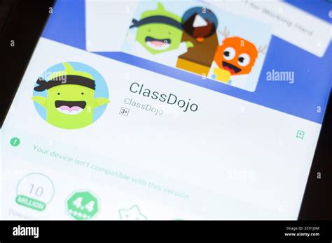 Ryazan Russia June 24 2018 Classdojo Mobile App On The Display Of