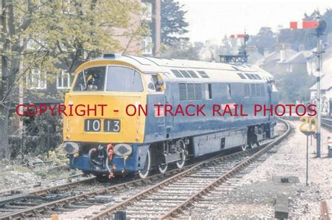 Uk Railway Photograph Of Class 52 Western D1013 Rm52 250 £170