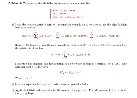 Solved Problem 3 We Want To Solve The Following Wave Chegg
