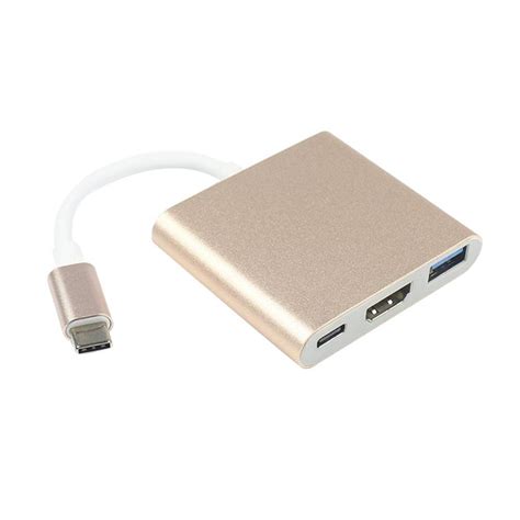 3 In 1 Type C Naar Hdmi Hub Adapte Kabel Converter Grandado