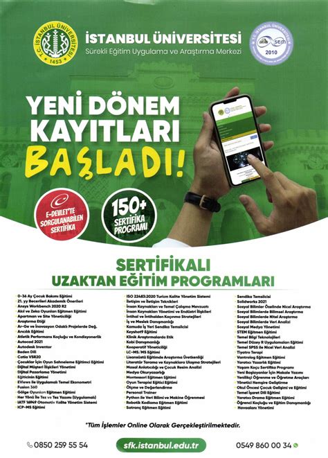 İstanbul Üniversitesi Uzaktan Eğitim Sertifika Programları AFSÜAFSÜ