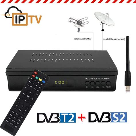 Digital DVB S2 Satellite DVB T2 Terrestrial Receiver Combo Decoder