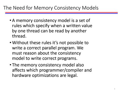 SOLUTION Memory Consistency Models Studypool