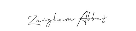 81 Zaigham Abbas Name Signature Style Ideas Special Esign