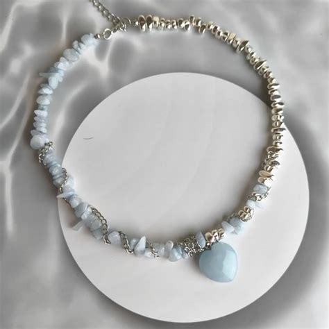 УКРАШЕНИЯ ЦВЕТЫ ИЗ ТКАНИ On Instagram Комбинированное колье из авантюрина и гематита