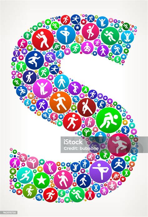 S 사람들 모션 피트 니스 아이콘 배경 걷기에 대한 스톡 벡터 아트 및 기타 이미지 걷기 녹색 다양 Istock