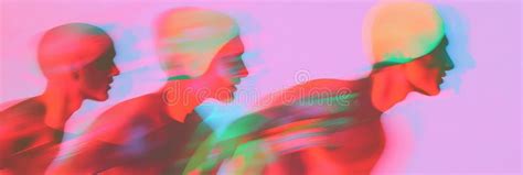 dynamic abstract shapes represent stylized athletes in vibrant motion