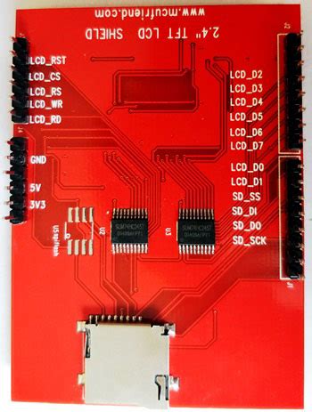 Mcufriend Tft Pinout Where Are The Touchscreen Signal Pins