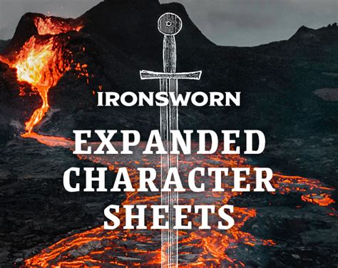 Ironsworn Expanded Character Sheets By Darin Lammers