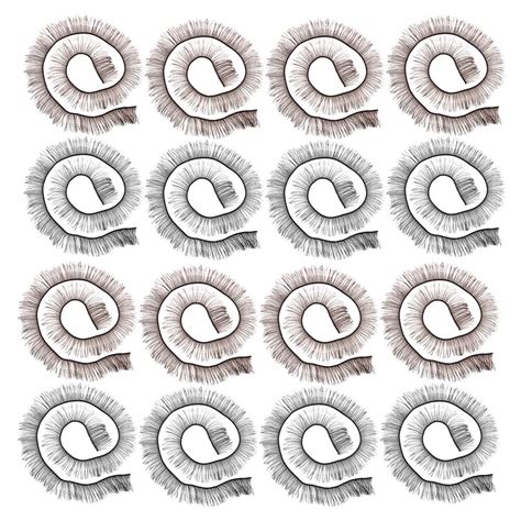 20pcs Manual Diy Doll Eyelash Handmade Doll Eyelashes Realistic Fake