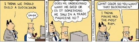 Dilbert And The Blockchain In The Dilbert Principle Originally