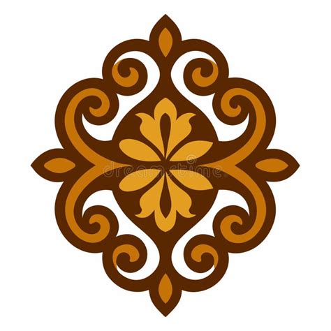 Ornamental Floral Vector Decorative Wood Carving Pattern Art