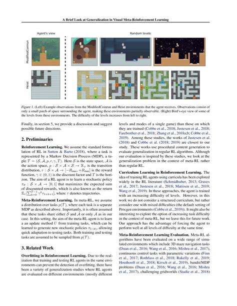 A Brief Look At Generalization In Visual Meta Reinforcement Learning Deepai