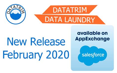 Data Laundry New Release February 2020 Datatrim Your Data Laundry