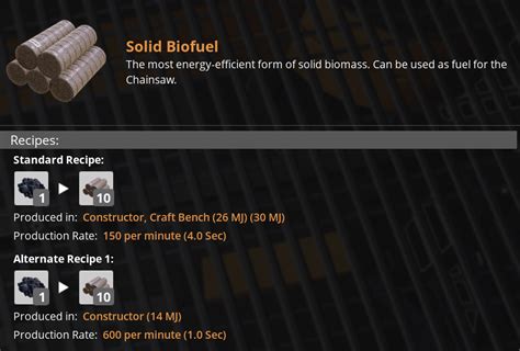 Satisfactory Recipe Tier List Banana