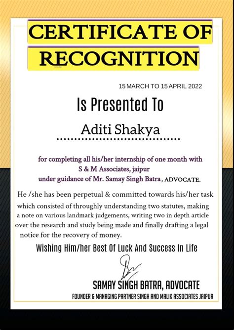 Aditi Shakya On Linkedin Internship Intern Legalinternship Connections Experience