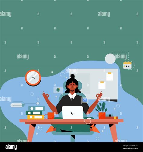 Tidy Workspace Setup Smart Office Arrangement Study Table Stock Photo Alamy