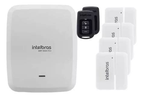 Kit Alarme Amt 8000 Pro Wi Fi Sem Fio 4 Sensores Intelbras