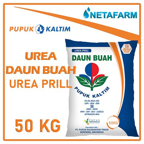 Jual Pupuk Kaltim Urea Prill Daun Buah Nitrogen 46 Kemasan 50 Kg