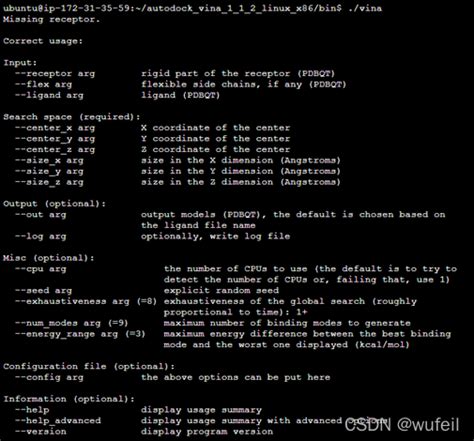 使用autodock Vina进行分子对接vina分子对接 Csdn博客