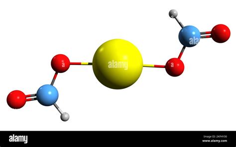 3d Image Of Calcium Formate Skeletal Formula Molecular Chemical