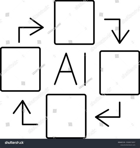 Artificial Intelligence Ai Icon Machine Learning Stock Vector Royalty
