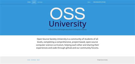 ossu open source society university alternatives and similar sites