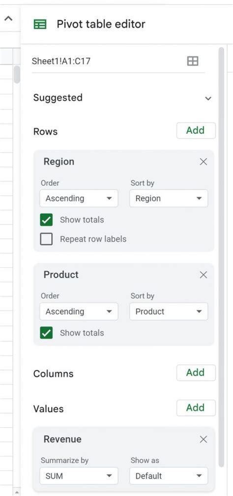 Google Sheets How To Remove Grand Total From Pivot Table