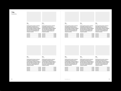 A4 Product Catalogue Brochure Grid System For Indesign Behance