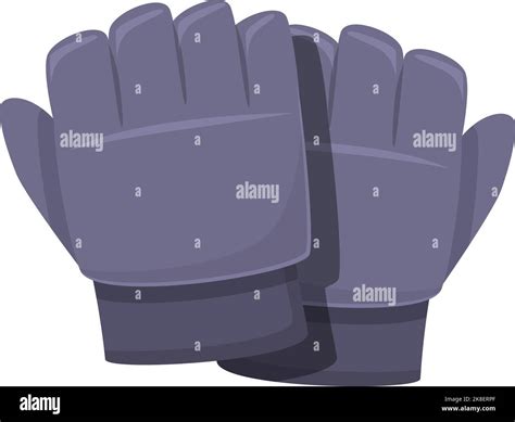 Sport Gloves Icon Cartoon Vector Safety Design Hand Isolated Stock