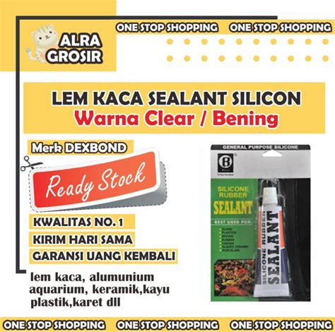 LEM KACA SEALANT SILICON RUBBER ADHESIVE SILIKON AQUARIUM Lem Kaca