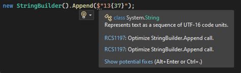 Rcs1197 Does Not Know About `appendinterpolatedstringhandler` · Issue