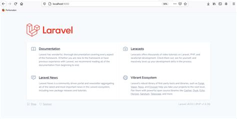 how to access laravel application running using php artisan serve in a