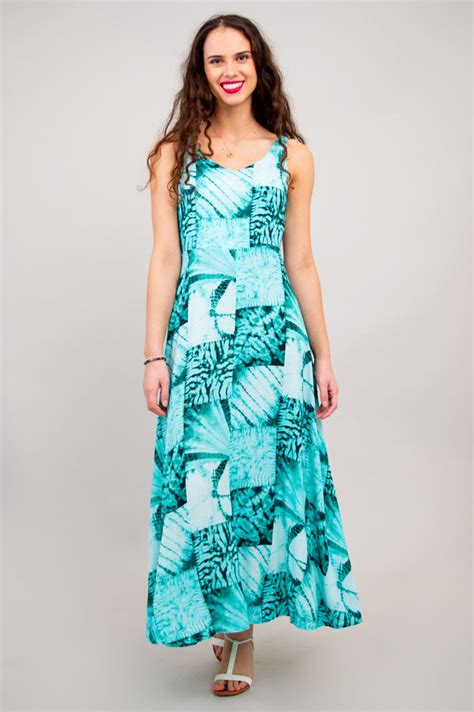 Coraline Dress Shibori Linen Bamboo Usblueskyclothingco