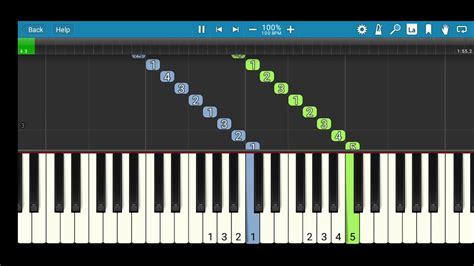 02 2 Octaves Synthesia Scale Exercises Major Scales Youtube