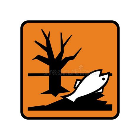 Dangerous For The Environment Sign Or Symbol Vector Deign Isolated On