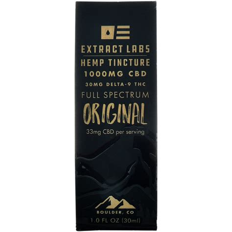 Extract Labs Full Spectrum Hemp Cbd Tincture 1000mg 30ml