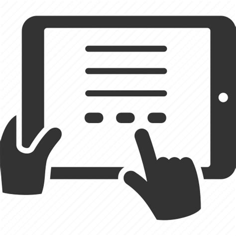 Hand Ipad Tablet Technology Icon