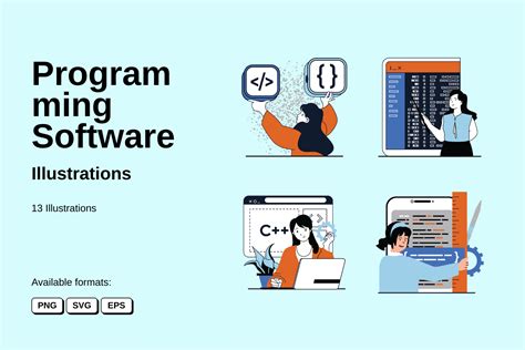 Premium Programming Software Illustration Pack From Design