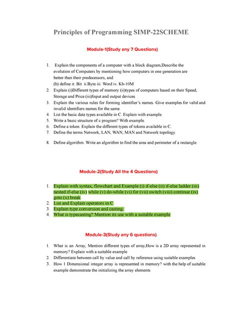 Bpops 103 Questions Principles Of Programming Simp 22scheme Module 1