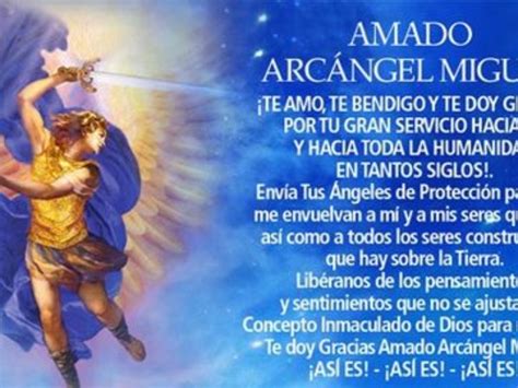Oración A San Miguel Arcángel Para Agradecer Su Protección Y Guía ※