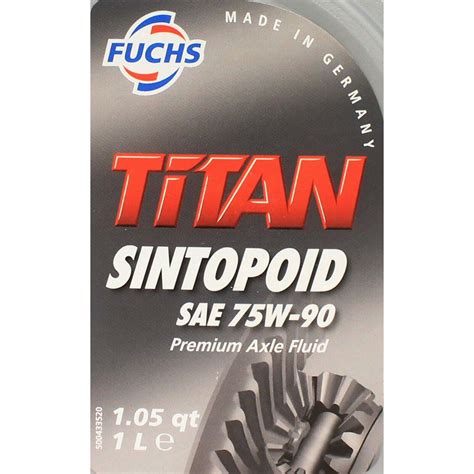 Fuchs TITAN SINTOPOID SAE 75W-90 Synthetic Gear Oil High Performance 1L ...