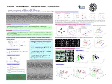 Ppt Combined Central And Subspace Clustering For Computer Vision