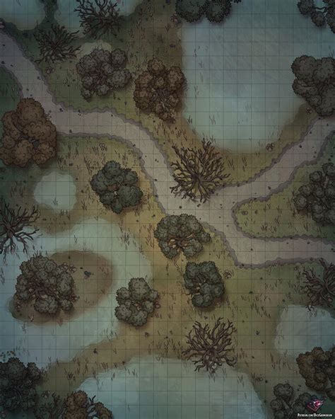 Oc Art Treasure Cave Battle Map 30x30 Rdnd
