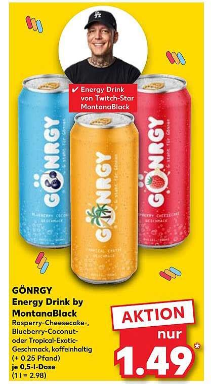 Gönrgy Energy Drink By Montanablack Angebot bei Kaufland Prospekte de