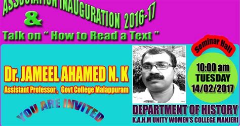 Histoblog Inauguration Of History Association 201617