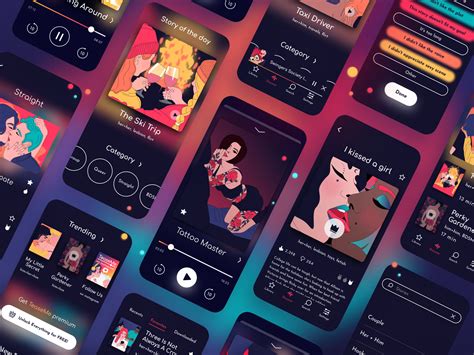 Ui For Erotic Stories App By Ann Ion On Dribbble