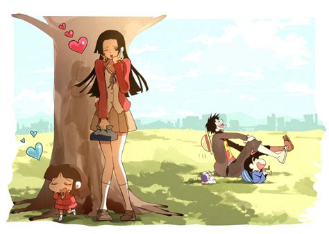 Monkey D Luffy Boa Hancock Nohara Shinnosuke Den Den Mushi And