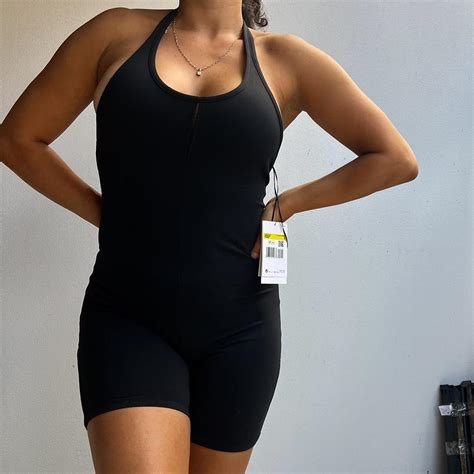 Nike Yoga Luxe Infinalon Jumpsuit Gym Playsuit Depop